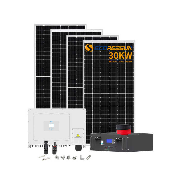 Hybrid System Solar Kit 5Kw 10Kw 12Kw 15Kw 18Kw 20Kw 25Kw 30Kw Off Grid Solar Power Energy ...