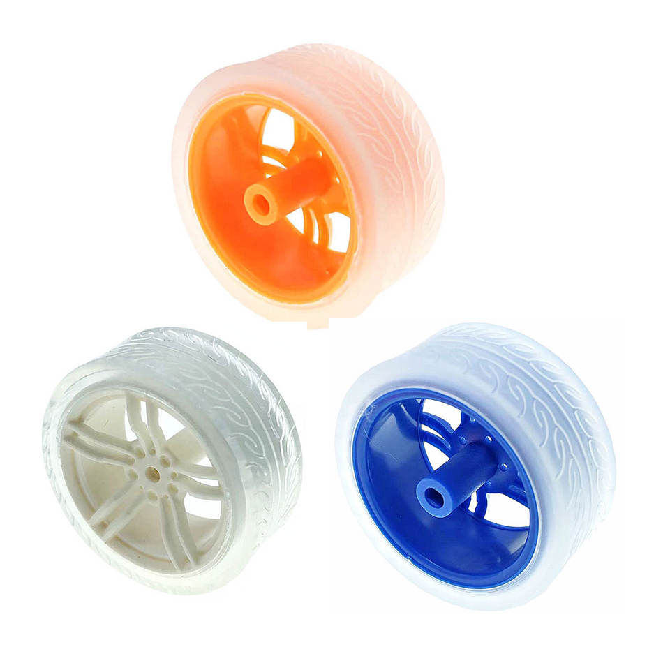 65*27mm TT Motor Wheel - Smart Car Wheel DIY Accessories