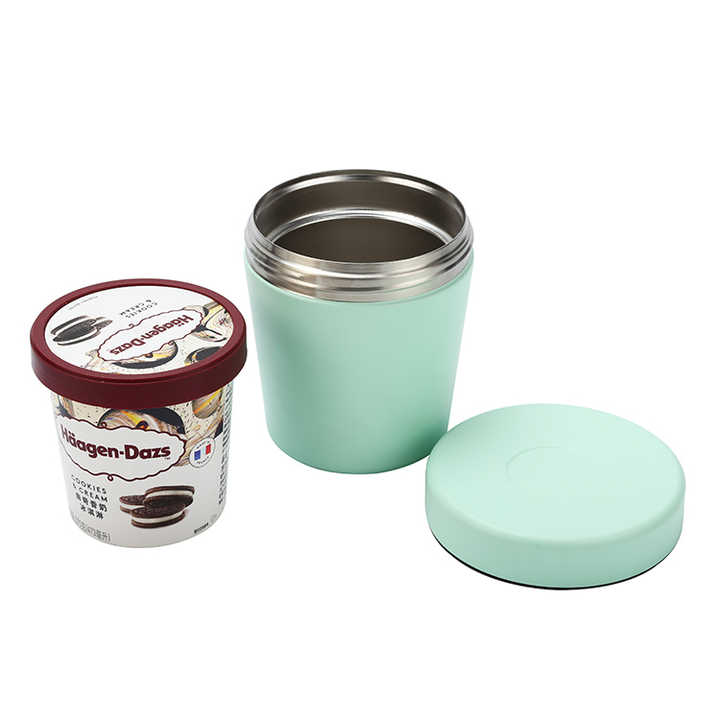 Stainless Steel Double Wall Insulated Ice Cream Container Thermos ...