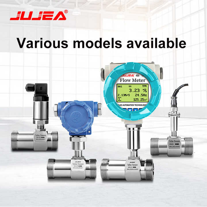 DN100 Digital Liquid Turbine Flow Meter Flange Thread Milk Fuel Diesel ...