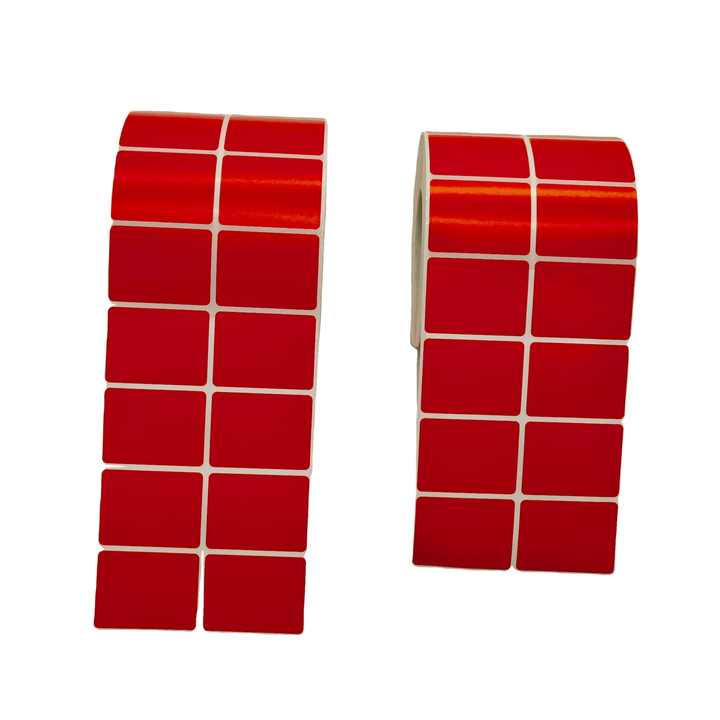Custom size red labels 40mm*30mm ODM&OEM logistics sticker for ...