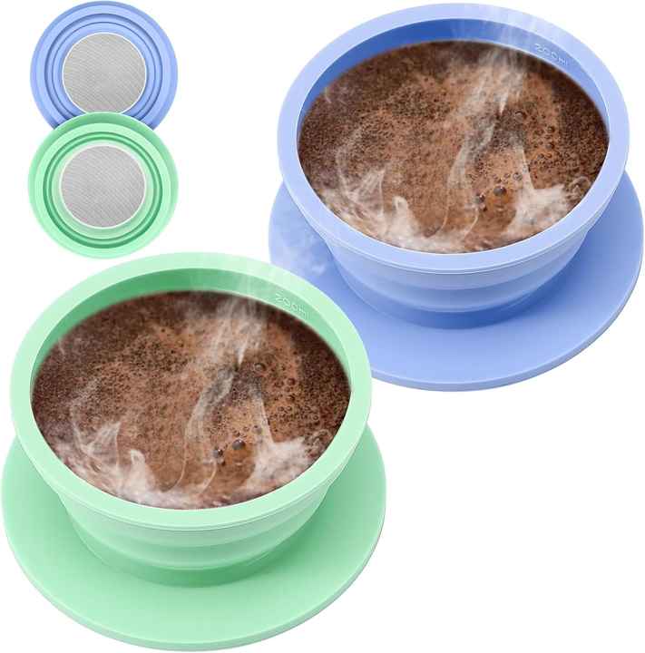 Portable Collapsible Pour Over Coffee Maker Silicone Coffee Dripper ...