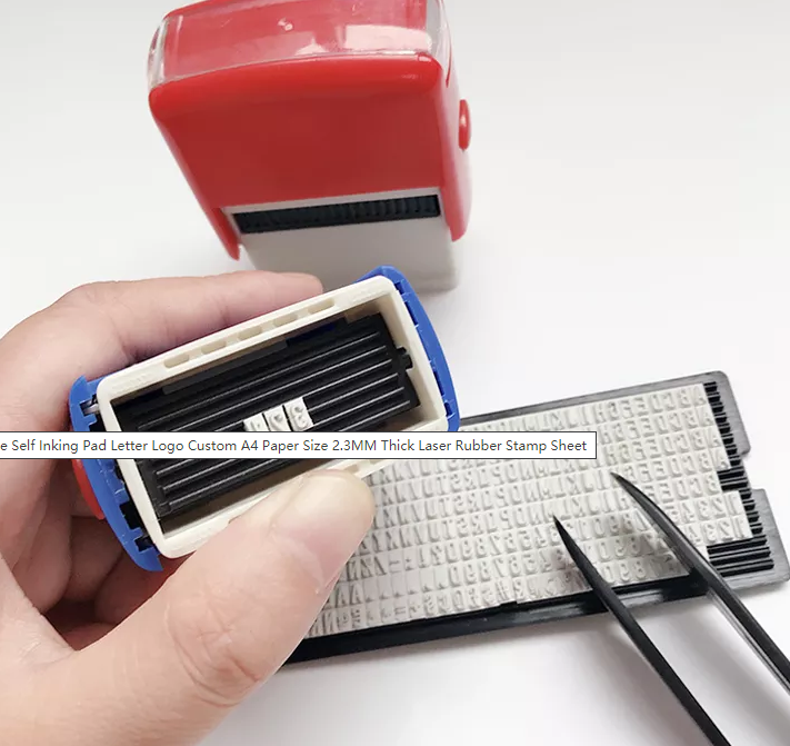 DIY Alphabet Letter Font Number Custom Date Self Inking Flash Stamp ...