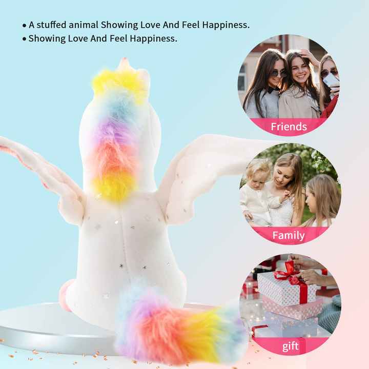 Factory OEM Custom Baby Unicorn Plush Doll Stuffed Animal Fly Horse ...