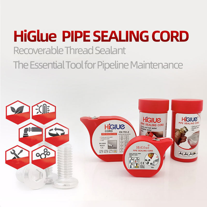 Liquid Thread Tape Pipe Sealing Cord 160m Nylon Thread Sealing Cord ...
