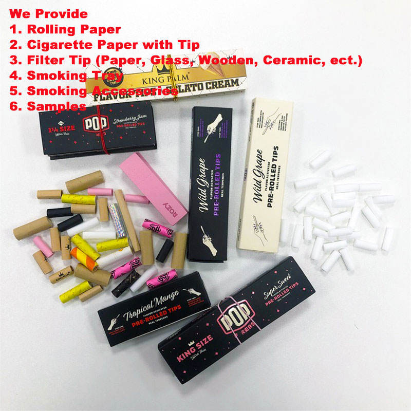 Eco Friendly Cigarette Filters Custom Pre Roach Rolled Crutch Rolling ...