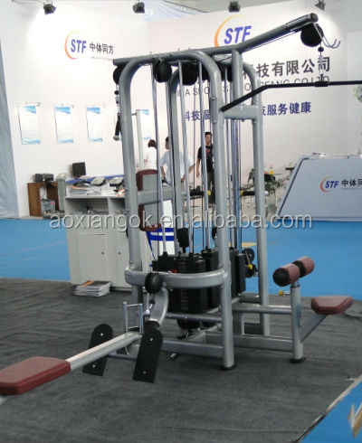 Adjustable 4-Stacks Steel Gym Equipment Multi Jungle Indoor Training ...