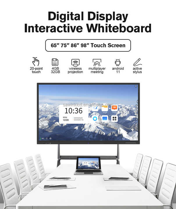 65inch 4K LCD Display - Interactive Whiteboard for Business