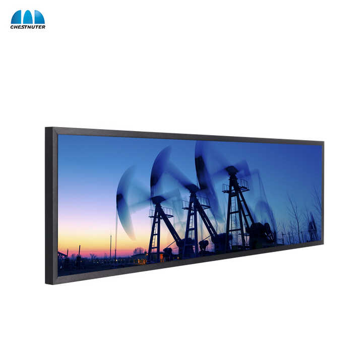 28 Inch Stretch Bar LCD Display - Ultra Wide Advertising Screen