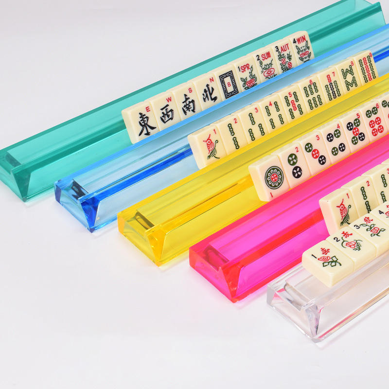 American Mahjong Push Ruler Mahjong Ruler 16 Inch Transparent Colorful ...