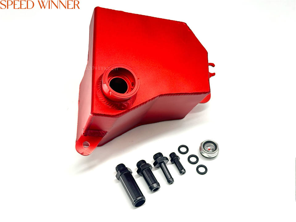 Speedwinner JDM High Quality Baffled Coolant Expansion Tank Aluminium ...
