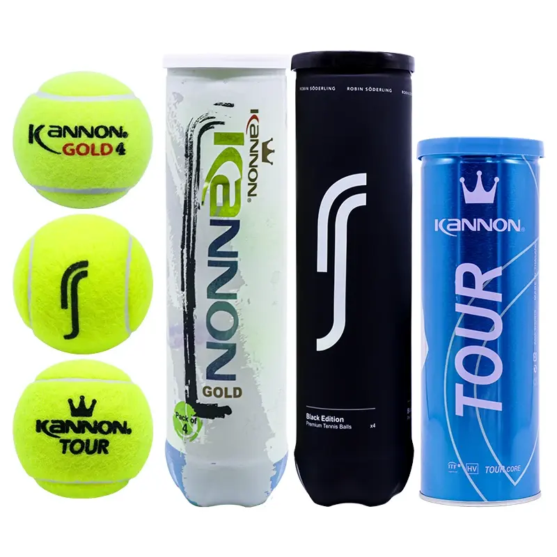 Tour Tennis Balls Kannon ITF Approved - 1 Can of 4 Durable, Eco ...
