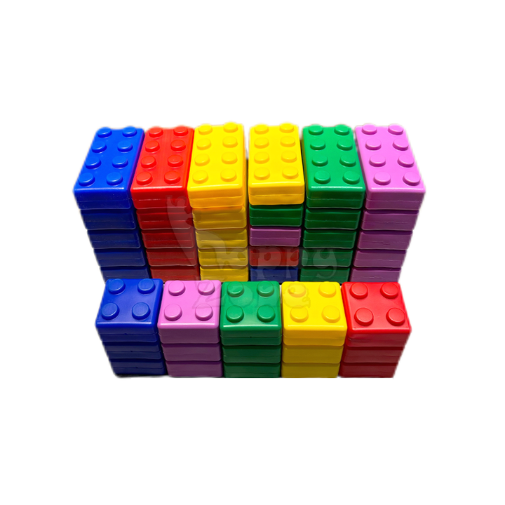 Large Stacking Plastic Building Blocks - Toy Blocks for Kids