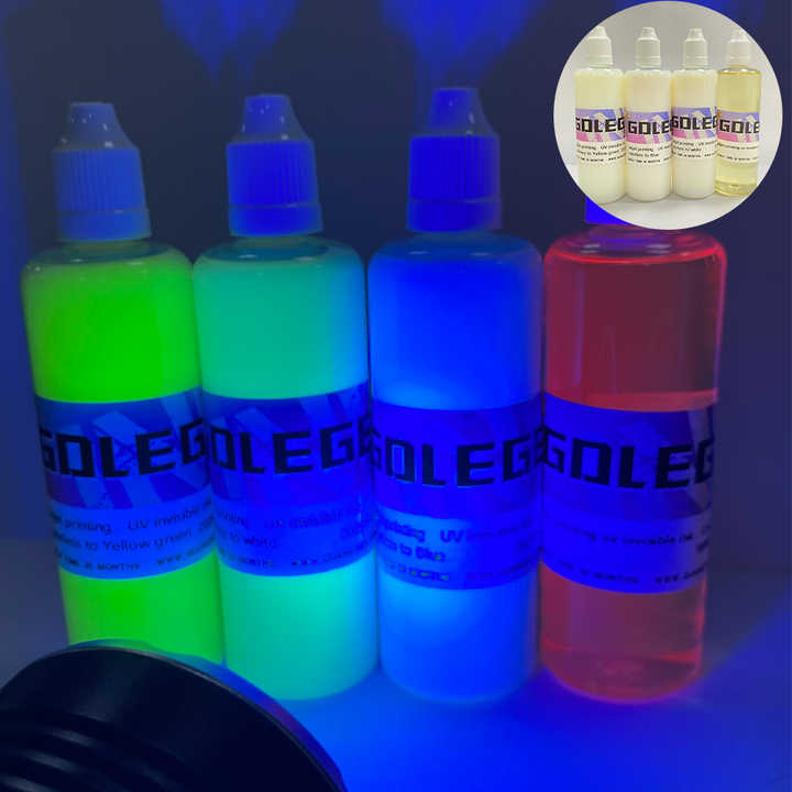 GDLEGEND 365nm UV Invisible Ink Security Fluorescent Ink in Red Blue ...