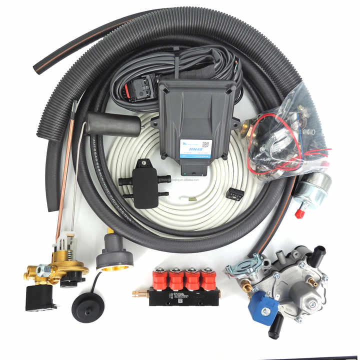 LPG cng conversion kit for petrol cars bus full 4 cylinder petrol fuel ...