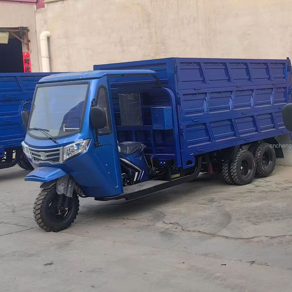 Durable Nine Wheel Motorized Motorcycle Cargo Dump Truck