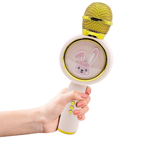 Microfon Karaoke cu Bluetooth pentru copii, 4 efecte voce, card TF ...