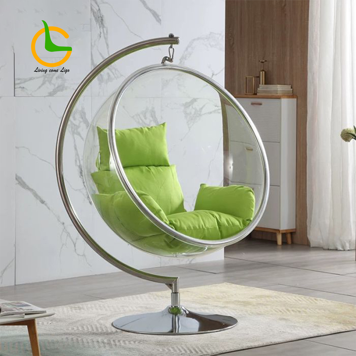 Modern Round Shape Swing Chair with Stand - Outdoor & Indoor