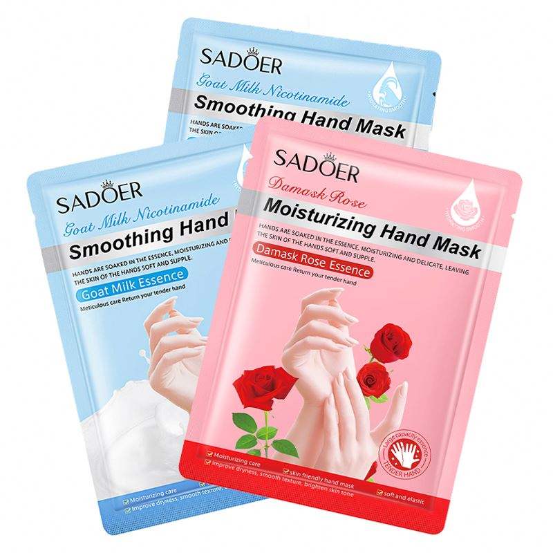 SADOER Factory Goat Milk Niacinamide Care Skin Moisturizing Hand Mask ...