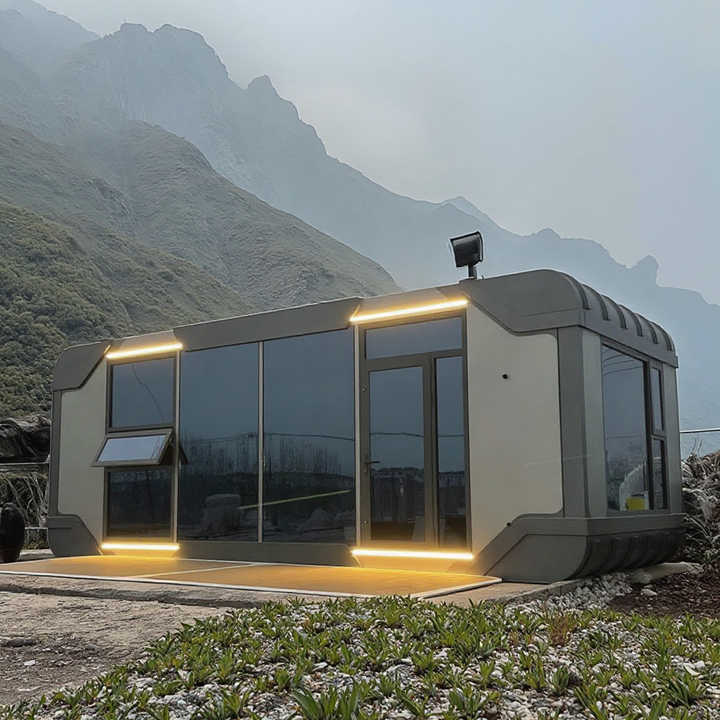 Luxury High-Tech Glamping Capsules - Modular Steel Space Pods