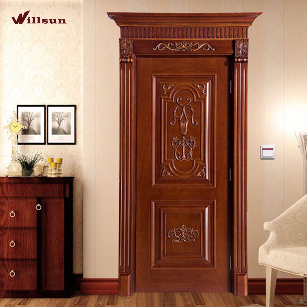 Teak Wood Main Door Design - Single Solid Wood Doors