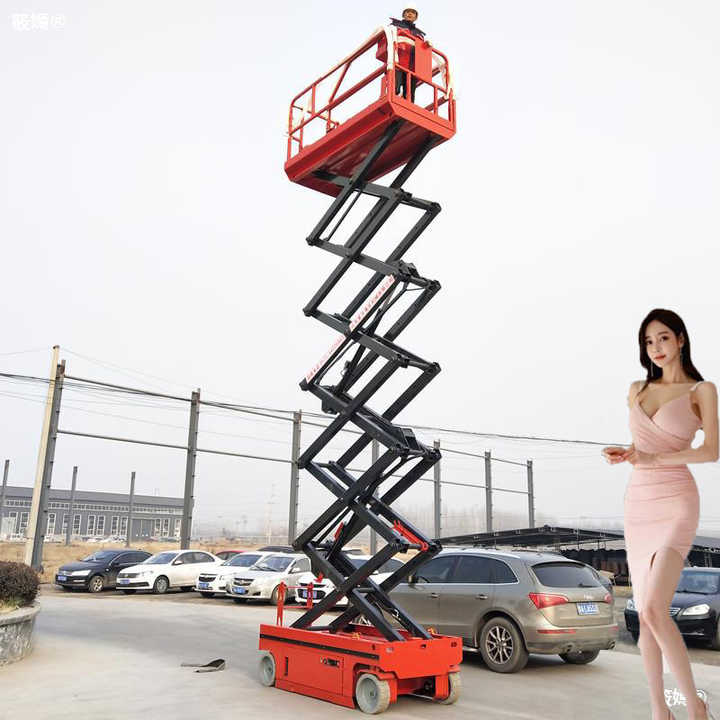 Telescopic Arm Lift Platform Hydraulic Scissor Platform 12-28M Height ...
