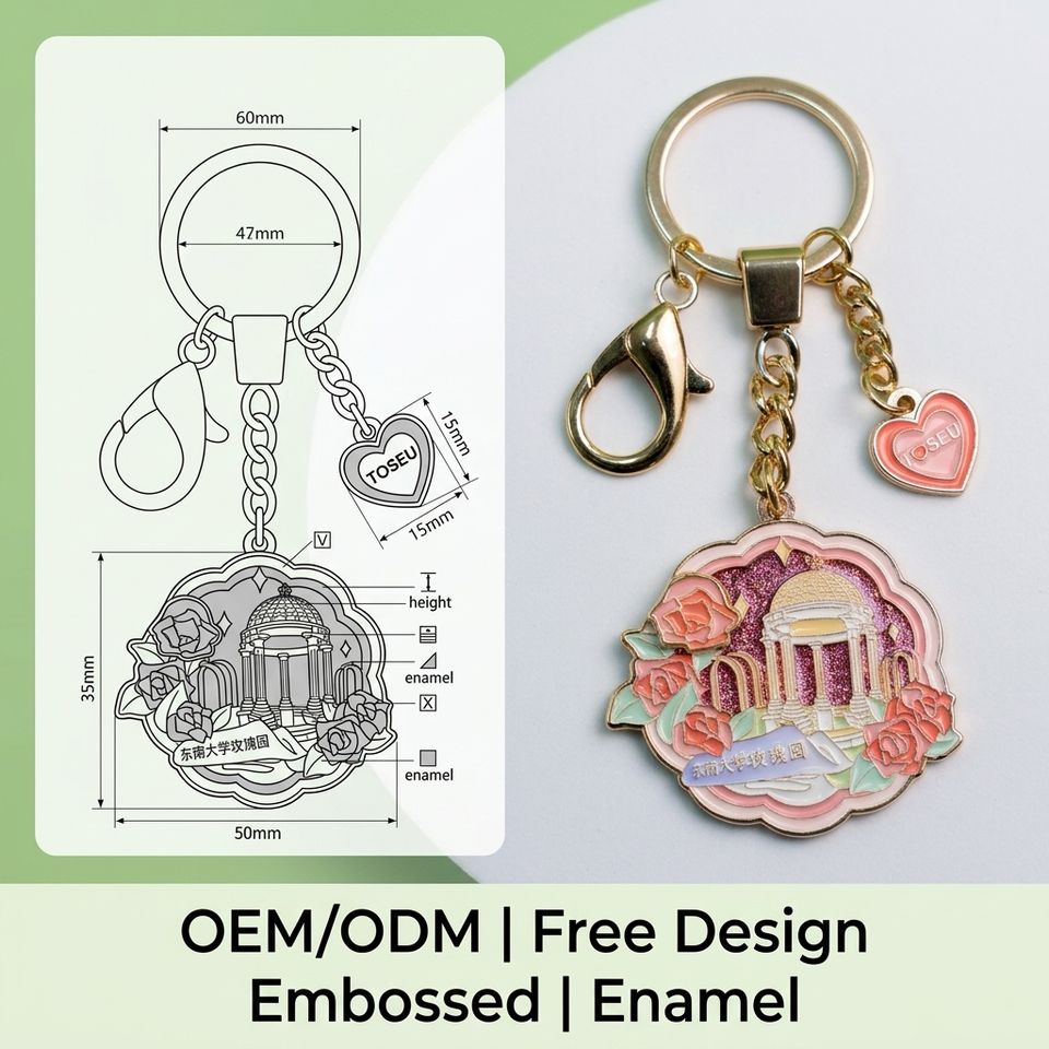 Enamel Cartoon Personal Cute Anime Promotional Custom Metal Key Holder ...