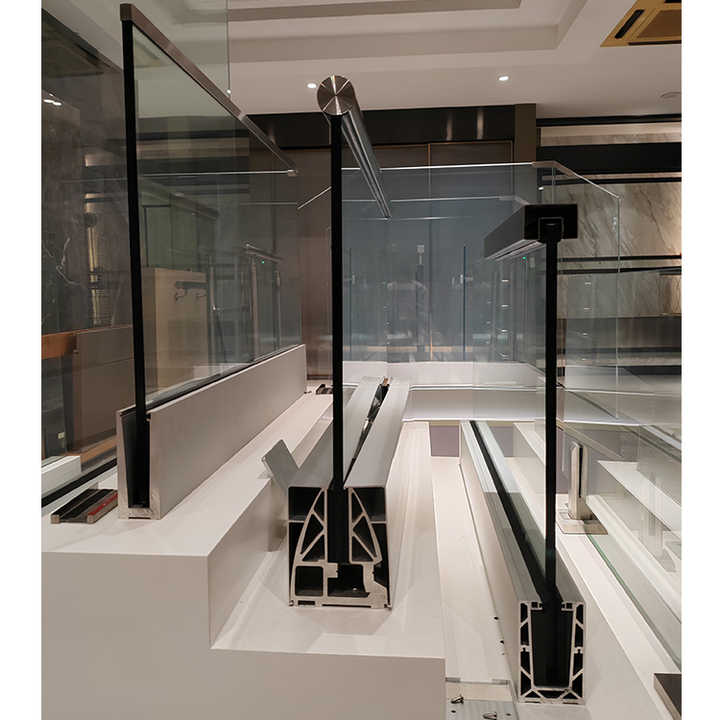 HDSAFE Deck Mount Frameless Glass Balustrade Aluminum U Channel Glass ...