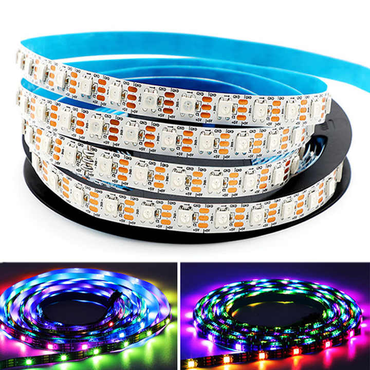 WS2812B 5V RGBIC Addressable Pixel Smart Strip Lights 30 60 144 Ws2812 ...