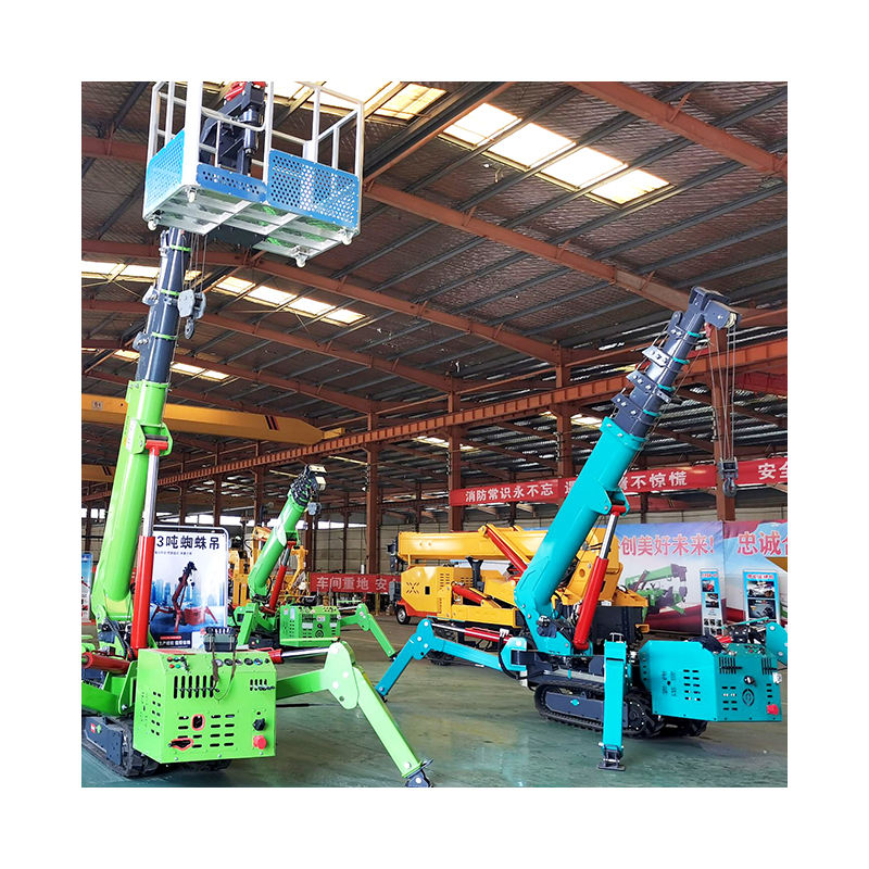 Dual Power Mini Spider Crane With Automatic Hydraulic Outriggers for ...
