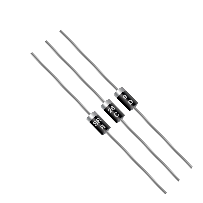 20/100 Pcs SR2100 (SB2100) Schottky Barrier Rectifier Diodes 2A 100V DO ...