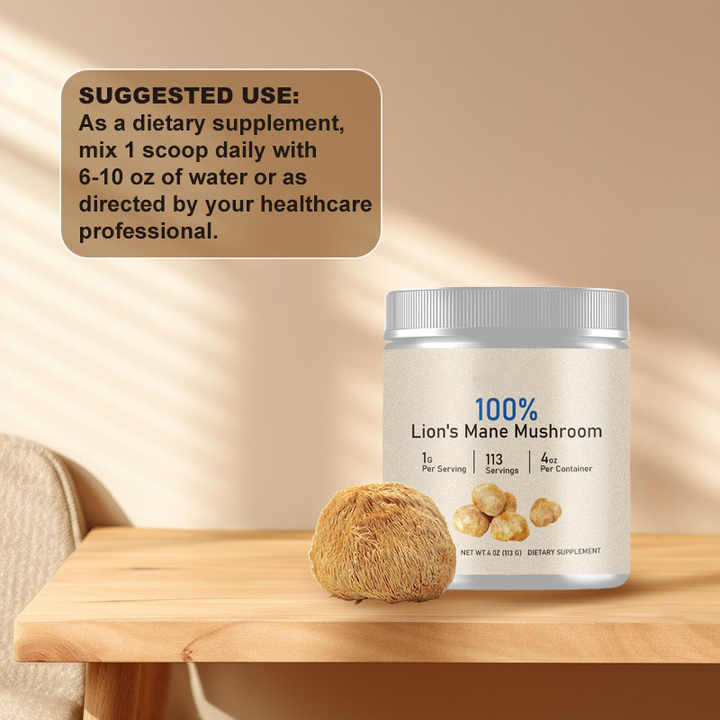 OEM Bottles Mega Mushroom Powder 10 in 1 Complex Formula Lion's Mane ...