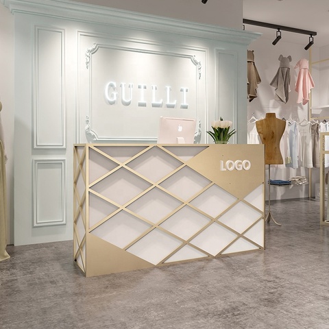 Boutique Clothing Shop Modern Retail Cash Desk Multifunctional Store ...