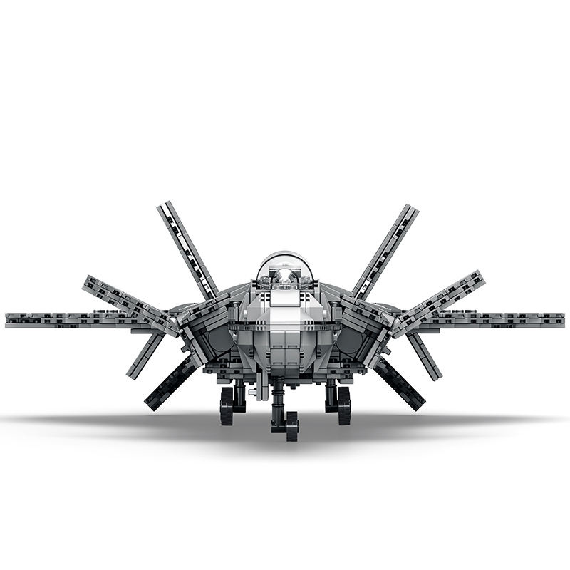 Assembling Airplane Model Building Block - J20 Fighter Kit