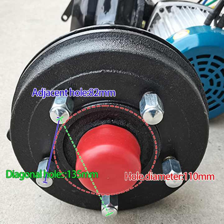 48-60V 1300W Rear Axle Conversion Kit for Low Speed Electric Cars