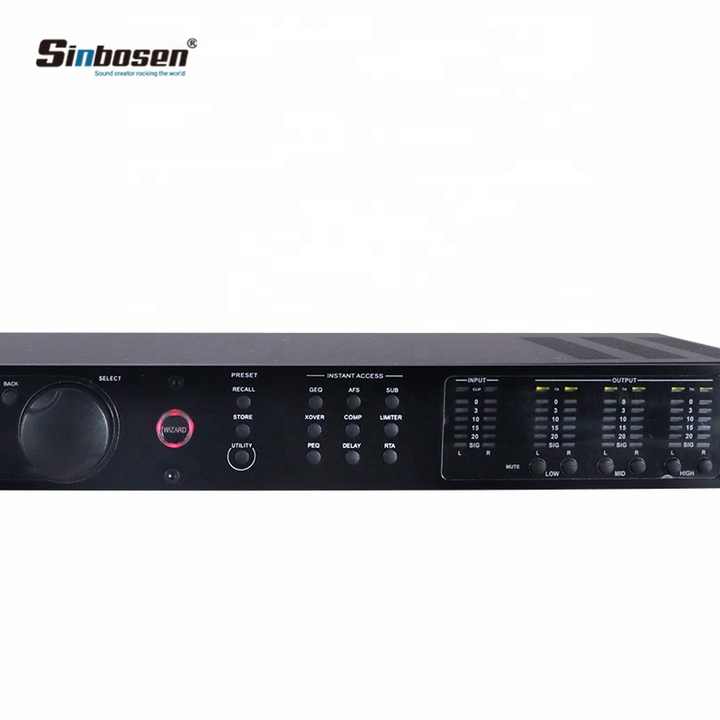 Sinbosen 2 input 6 output L R Low mid high Audio processing crossover pa2 speaker management ...