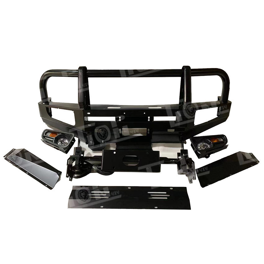 Toplion Offroad Steel Front Bumper Guard for LC76 LC79 Accessories Bull ...