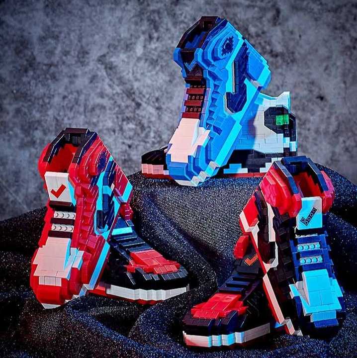 Mini Sports Basketball Shoes Building Blocks Model Building Blocks ...