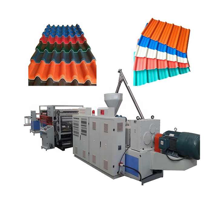 UPVC PVC Corrugated Wave Roof Sheet Roofing Tile Making Machine ...