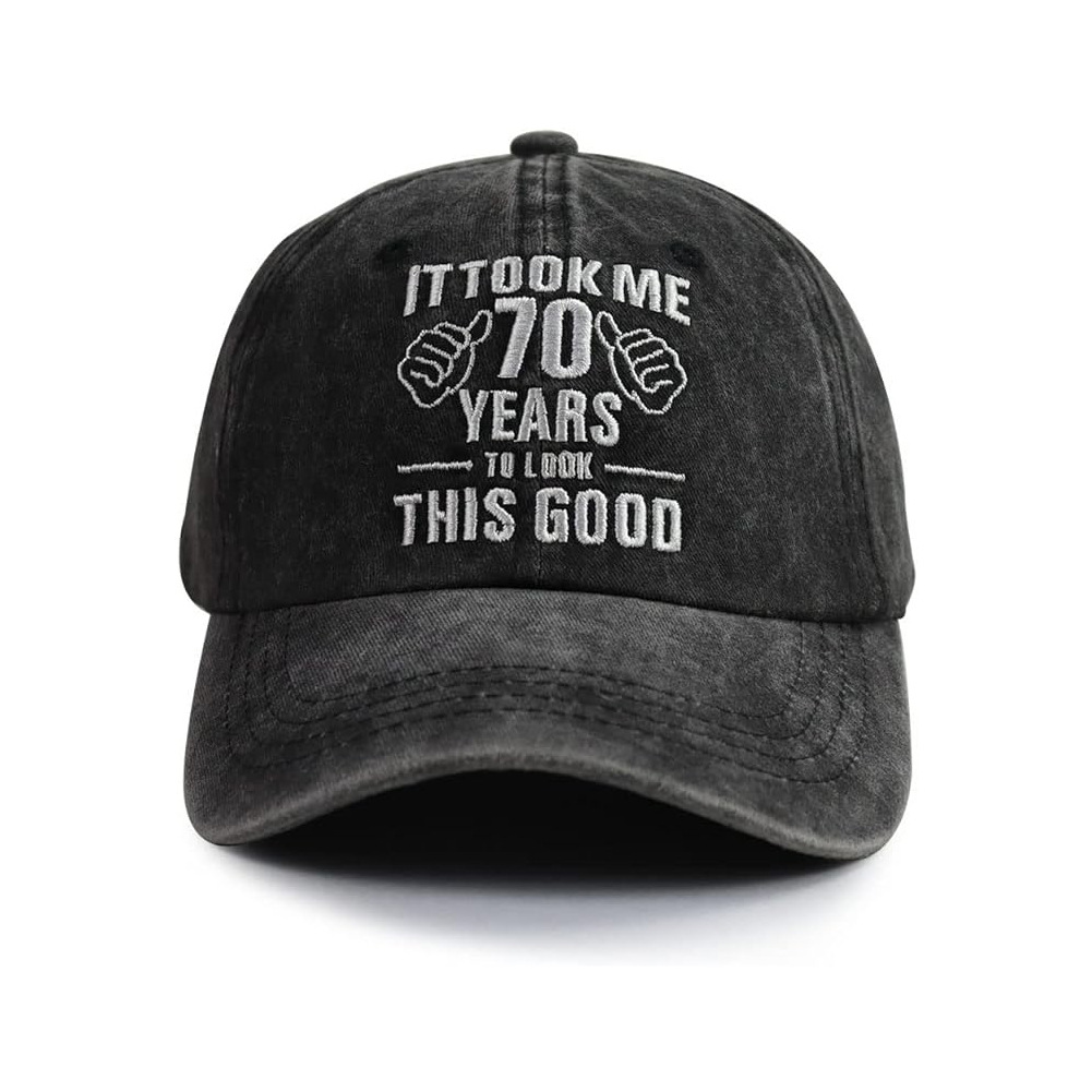 70th Birthday Gifts - High Quality Men's Bracelet & Hat Set