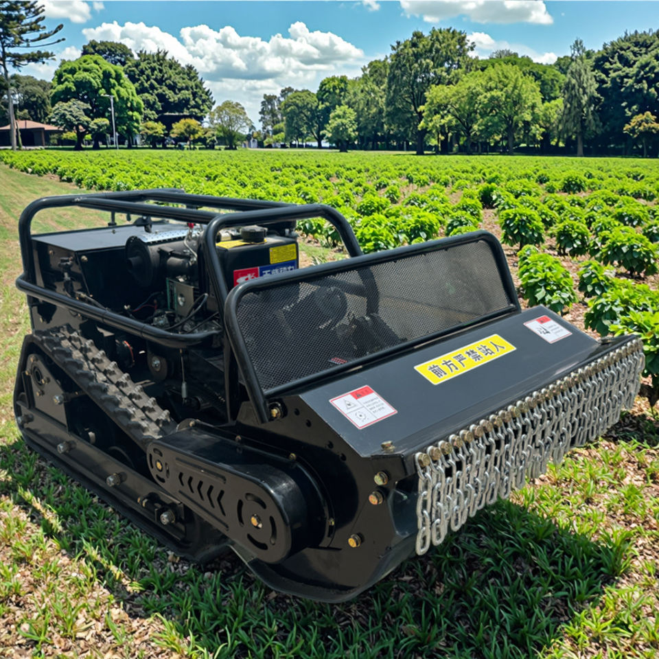 JiaFu Orchard Greening Crawler Tractor Lawnmower Diesel 195 Engine 16HP ...
