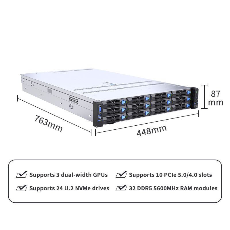 Resilient 2U Rack Server for Virtualization Cloud Services NAS Backup ...