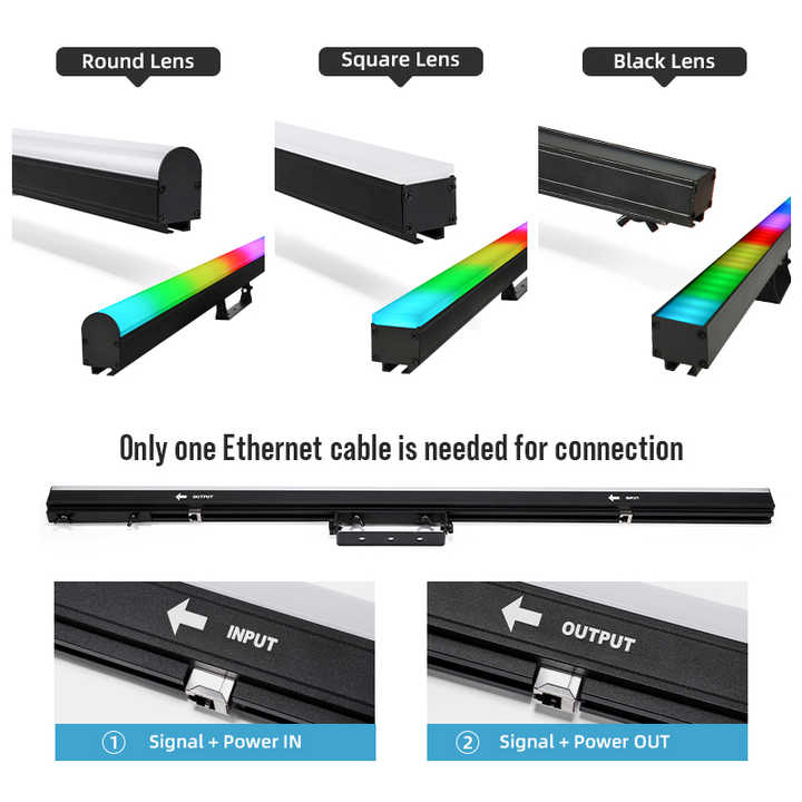 16*RGB 3in1 LED Pixel Bar Light Artnet DMX512 Control DJ Party Strobe ...