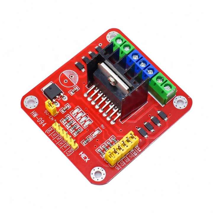 L298N DC Motor Driver Module Stepper Motor Dual H Bridge Max 20W 2A ...
