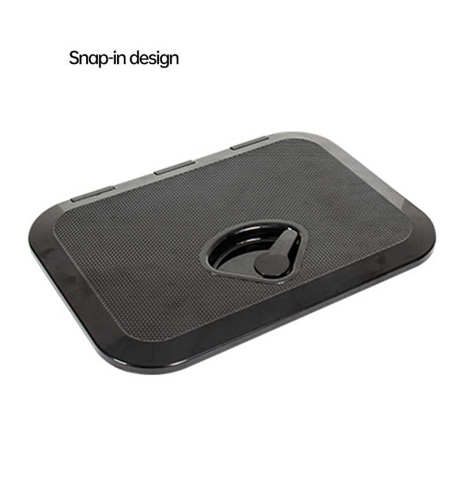 Marine Boat Yacht RV Kayak Deck Hatch Cover Black 270x375mm Waterproof ...