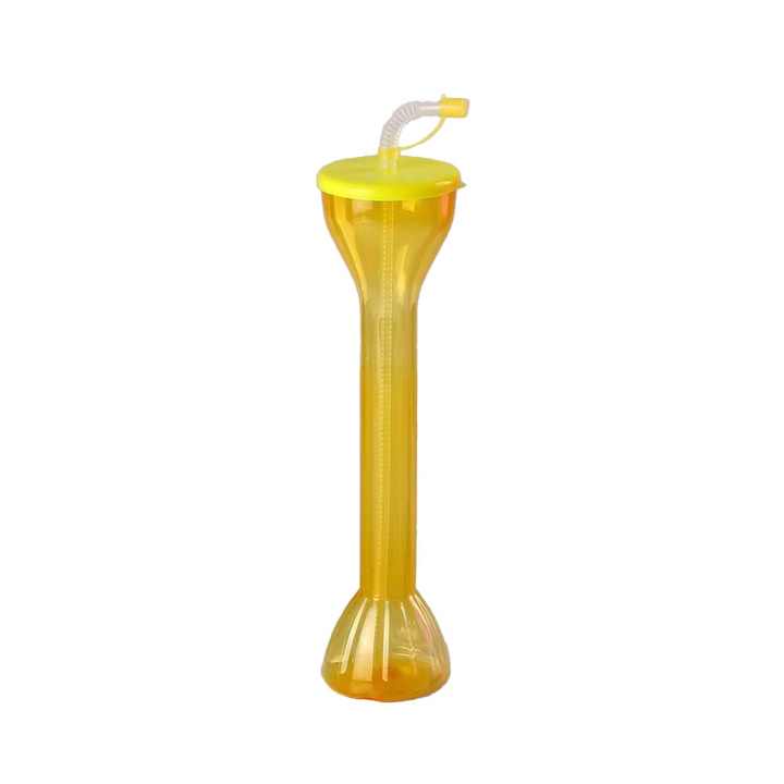 16oz/24oz/32oz 600ml 1000ml 1L Yard Cups Plastic Long Neck Cup Plastic ...