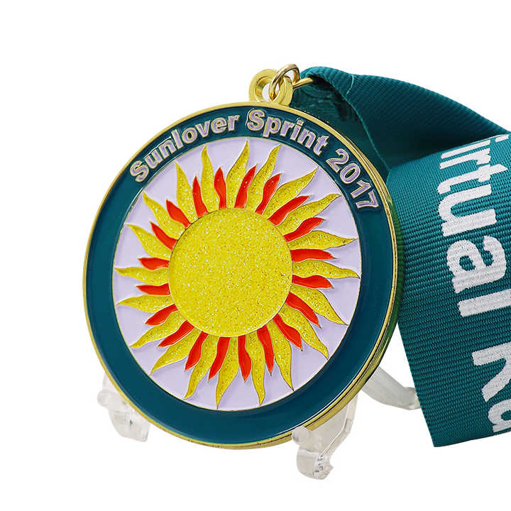 Wholesale Epoxy Medal - Personalized Colorful Paint Glitter
