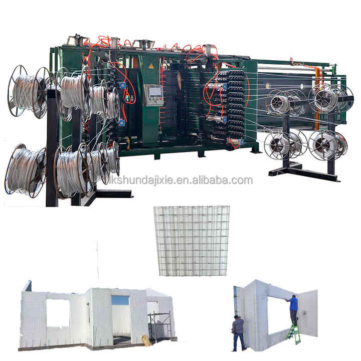 EPS 3D Wall Panel Steel Wire Mesh Panel Making Machine Line Expanded ...