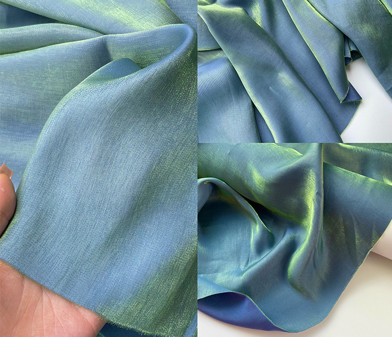 Silk Linen Blend Fabric - Elegant Women’s Dress Customization