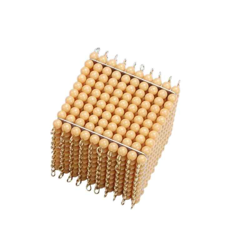 Montessori Math Education Toys - Golden Bead Thousand Cube